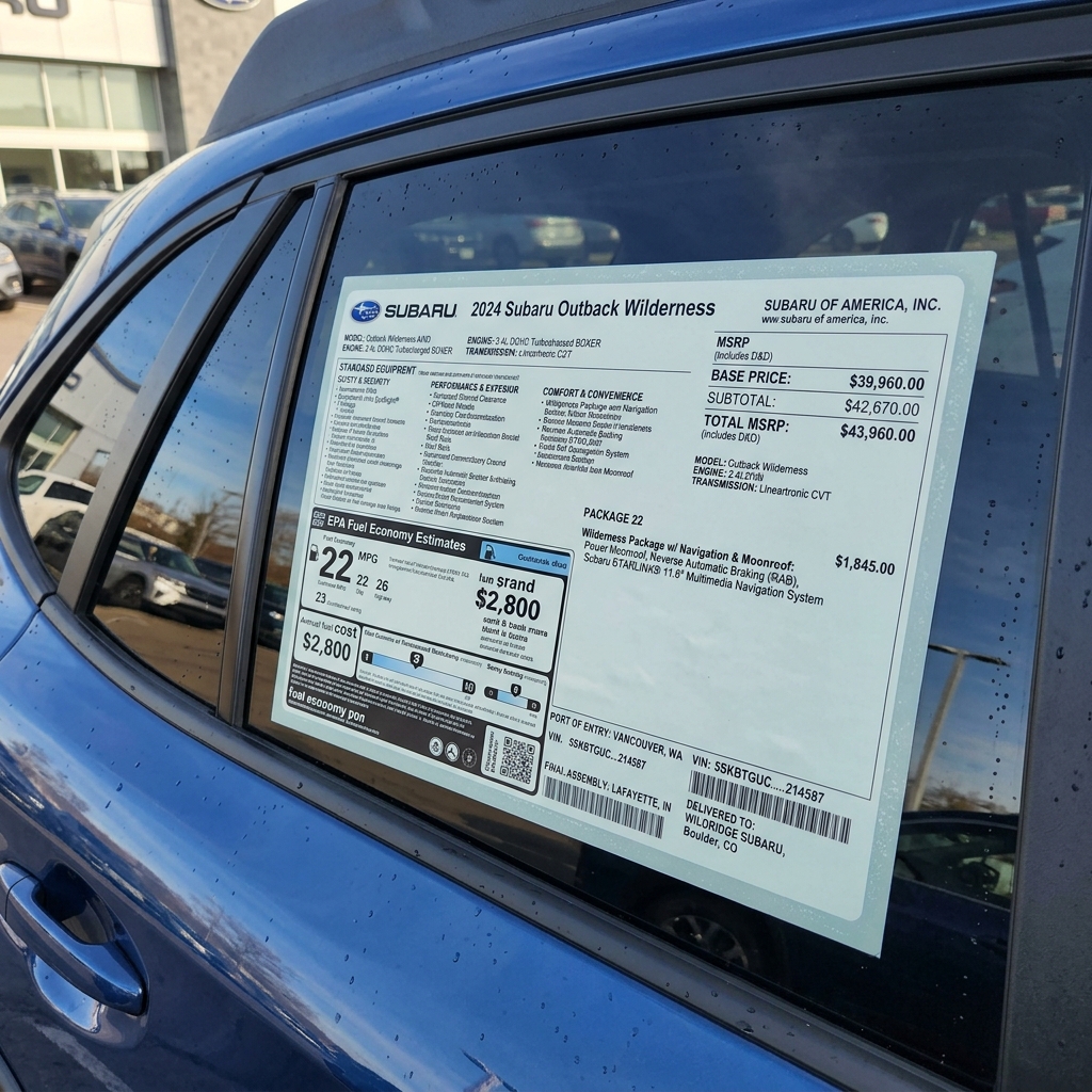 How to Read a Window Sticker (Monroney Label): The Complete Buyer's ...